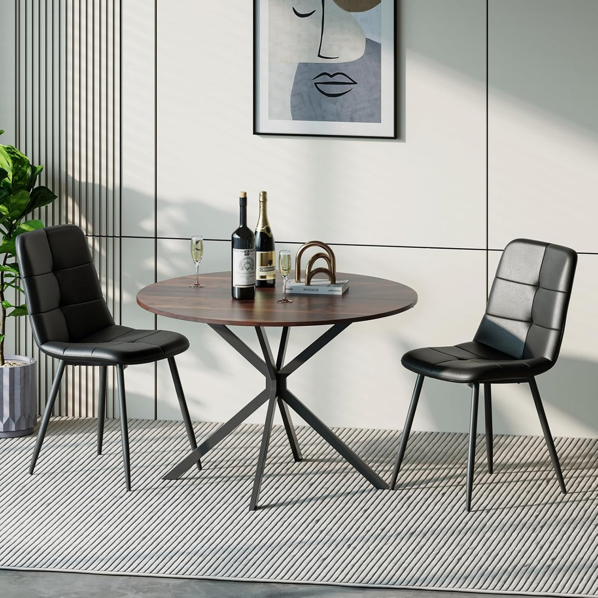 Joolihome Folding Round Dining Table and 2 or 4 Chairs Set – joolihome